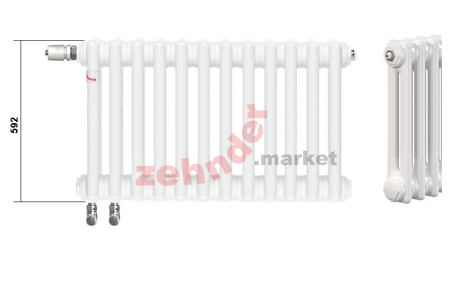 Радиатор Zehnder Charleston Completto CH 2060/41 V001 ½ RAL 9016 ...